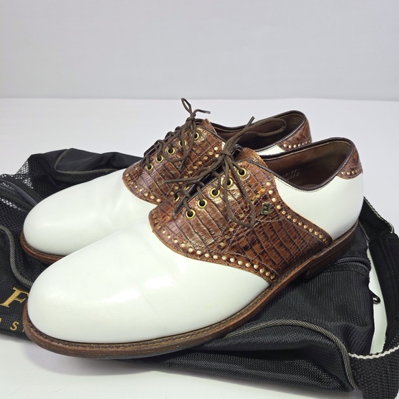 FootJoy | Shoes | Footjoy Classics Premiere Dryjoys Leather Saddle Golf ...